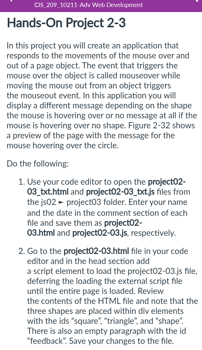 Solved Hands-On Project 2-3 In this project you will create | Chegg.com