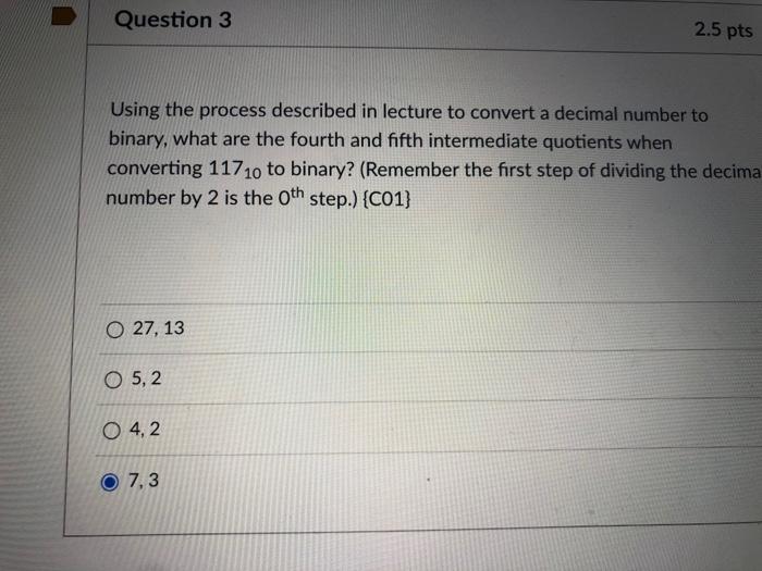 Solved Using the process described in lecture to convert a | Chegg.com