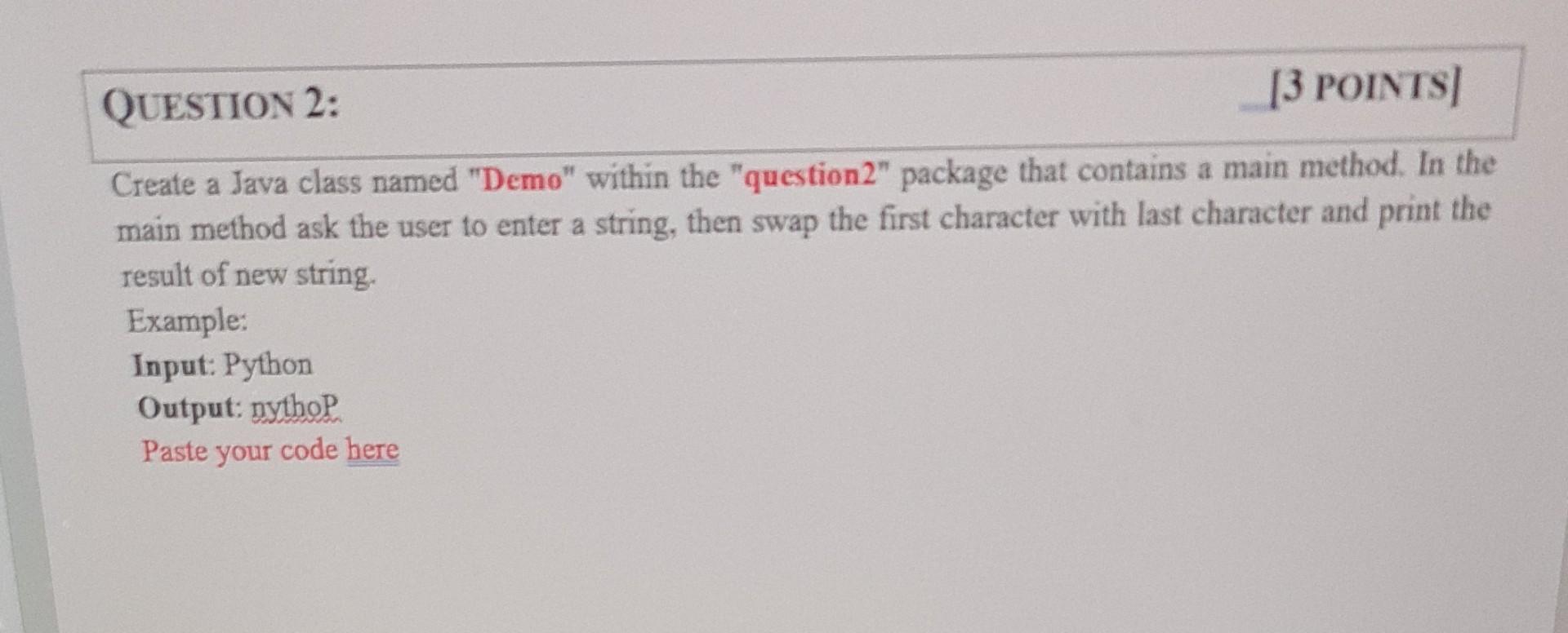 Solved using new char[str.length()] without inputString = | Chegg.com