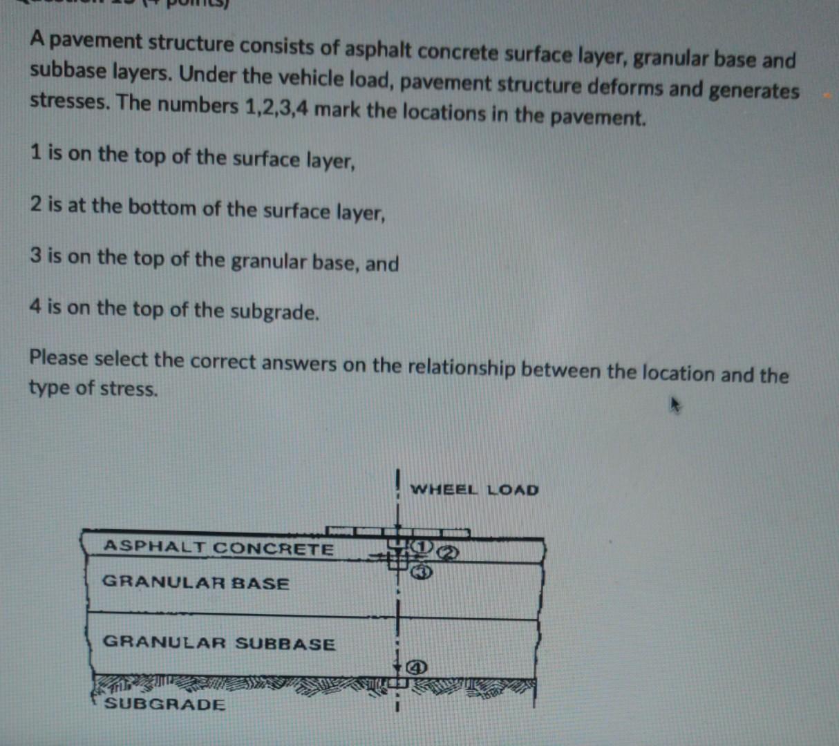Solved A pavement structure consists of asphalt concrete | Chegg.com