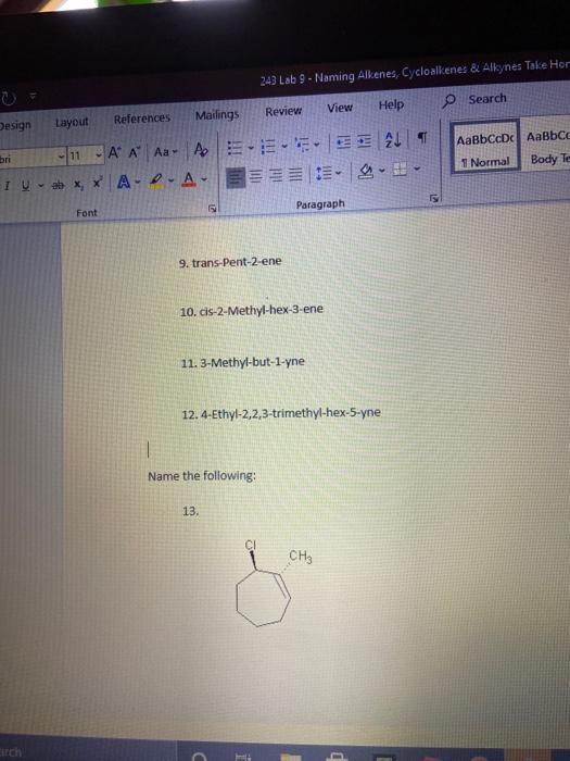 Solved draw and name the cis and trans condensed structure | Chegg.com