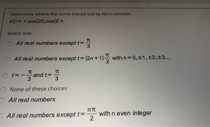 Solved Determine where the curve traced out by r(t) is | Chegg.com