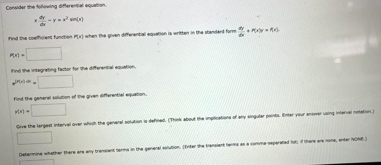 Solved Consider the following differential | Chegg.com