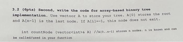 Solved 32 6pts Second Write The Code For Array Based