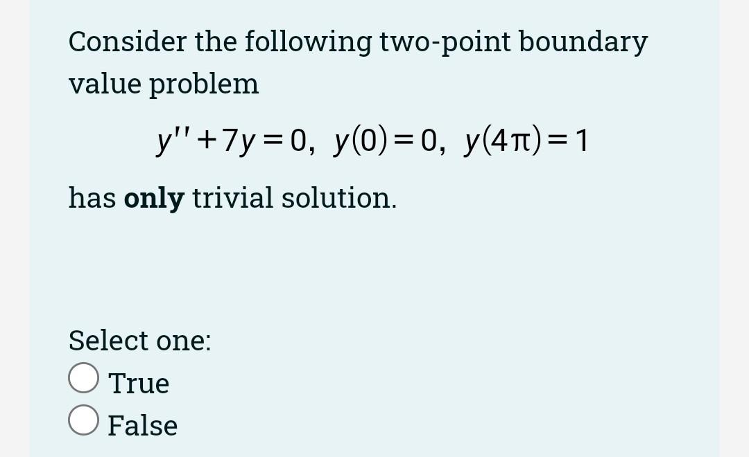 Solved Consider the following two-point boundary value | Chegg.com Solved Consider the following two-point boundary value | Chegg.com