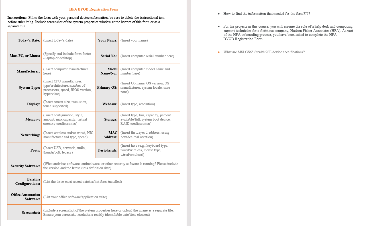 Solved how to find the information for the form? | Chegg.com