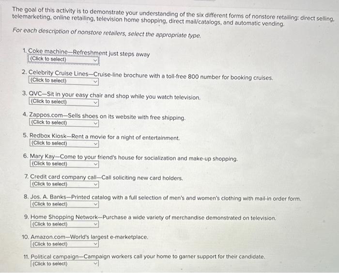 Solved The following exercise will help you identify how | Chegg.com