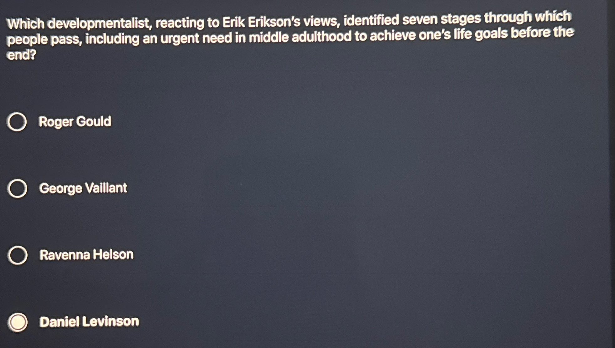 Solved Which developmentalist, reacting to Erik Erikson's | Chegg.com