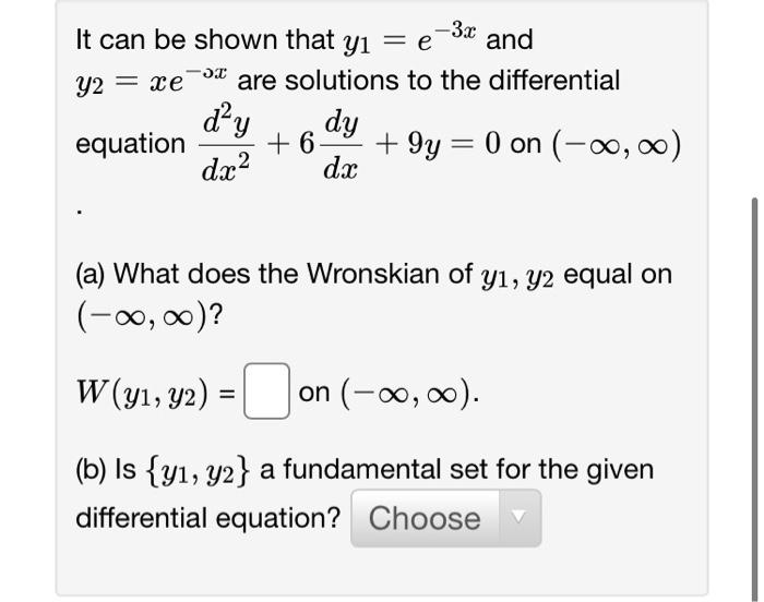 Solved 4 and It can be shown that yr Y2 cos²(9x) + sin?(9x) | Chegg.com