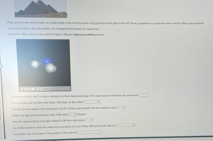 Solved When cothes the word pyramid, con wally thinks of the | Chegg.com