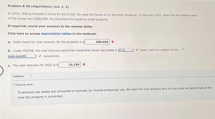 Solved Problem 8-30 (Algorithmic) (LO. 1, 2) In 2019, Jose | Chegg.com
