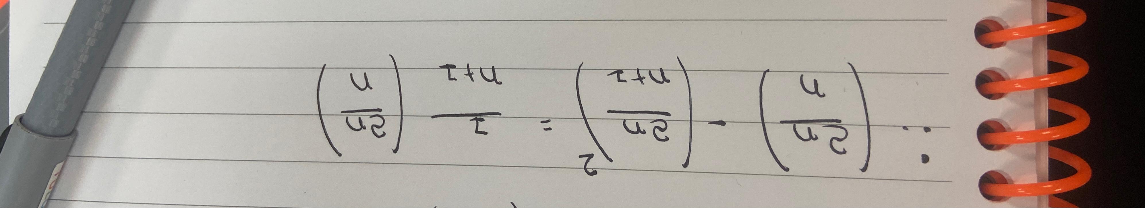 :.(2nn)-(2nn+1)2=1n+1(2nn) | Chegg.com
