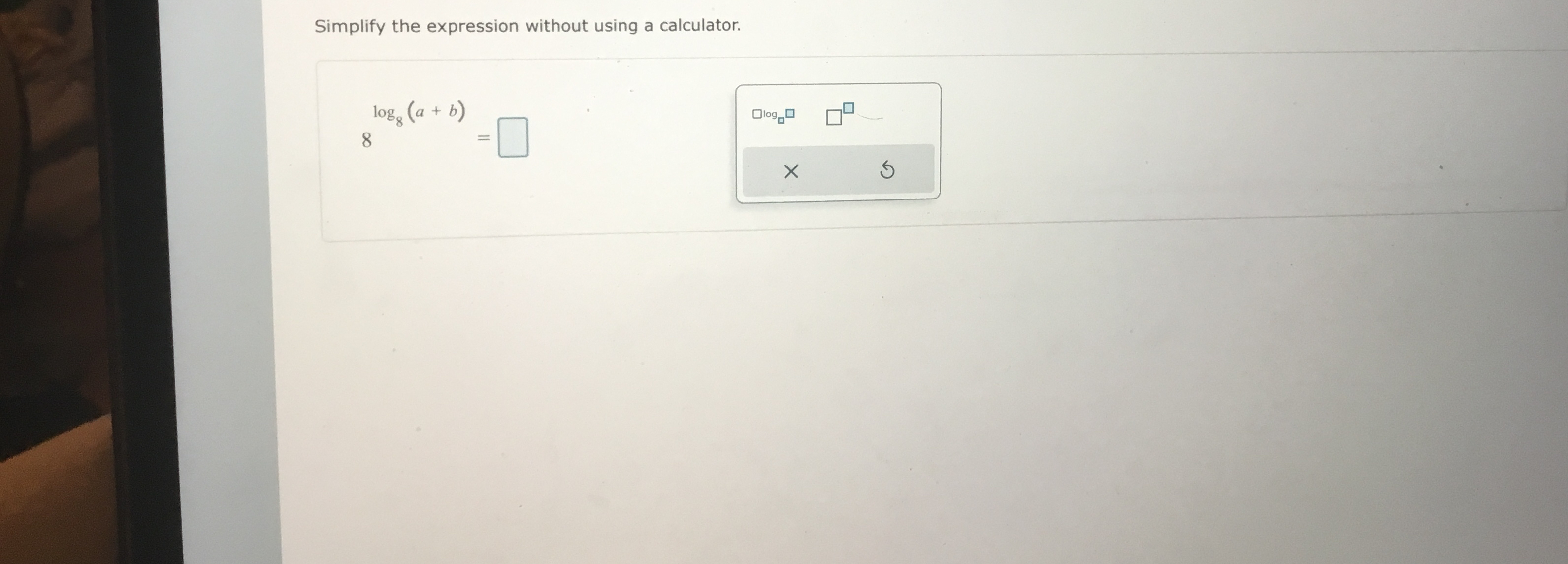 Solved Simplify the expression without using a | Chegg.com