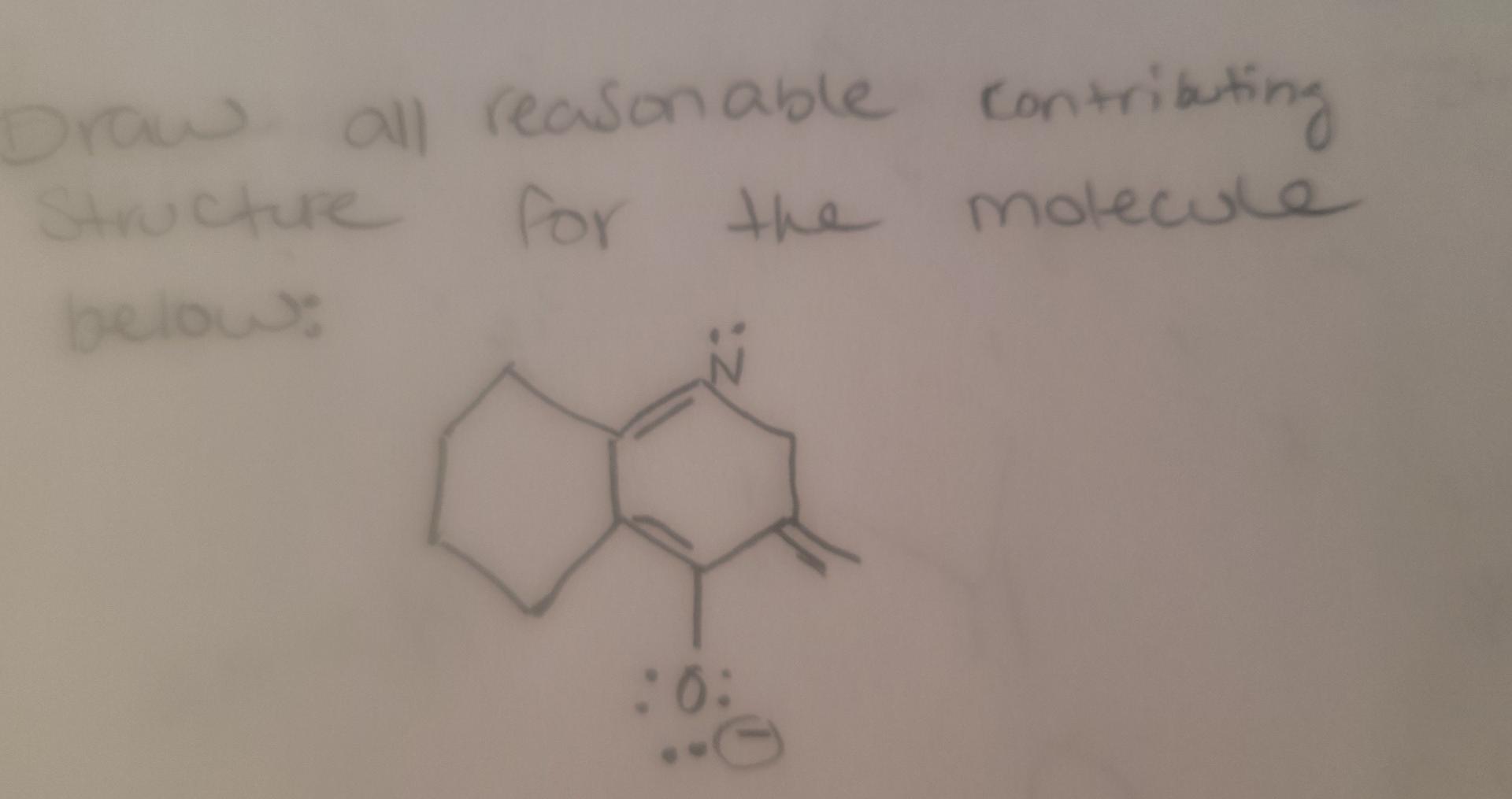Solved Draw all reasonable contributing Structure for the | Chegg.com