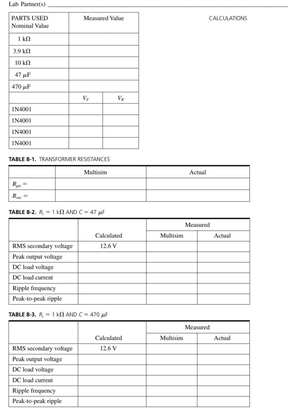 Only do the simulations in Multisim, attaching the | Chegg.com