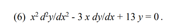 Solved Solve the Cauchy-Euler differential | Chegg.com