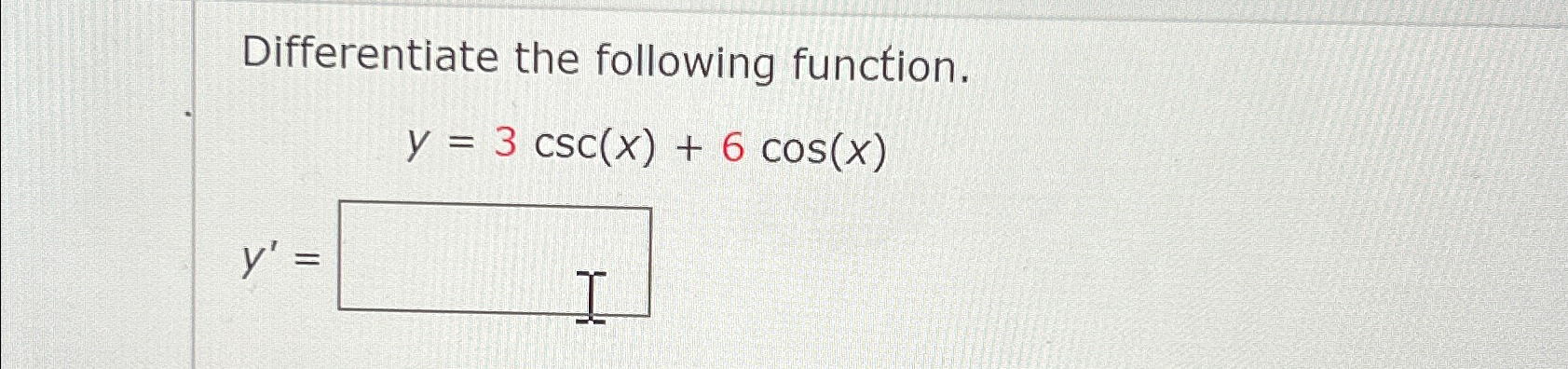 Solved Differentiate the following | Chegg.com
