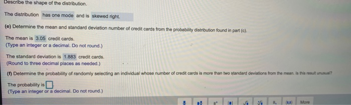 Solved Credit Card Survey Results Question Help 3 8 Nw 1 | Chegg.com