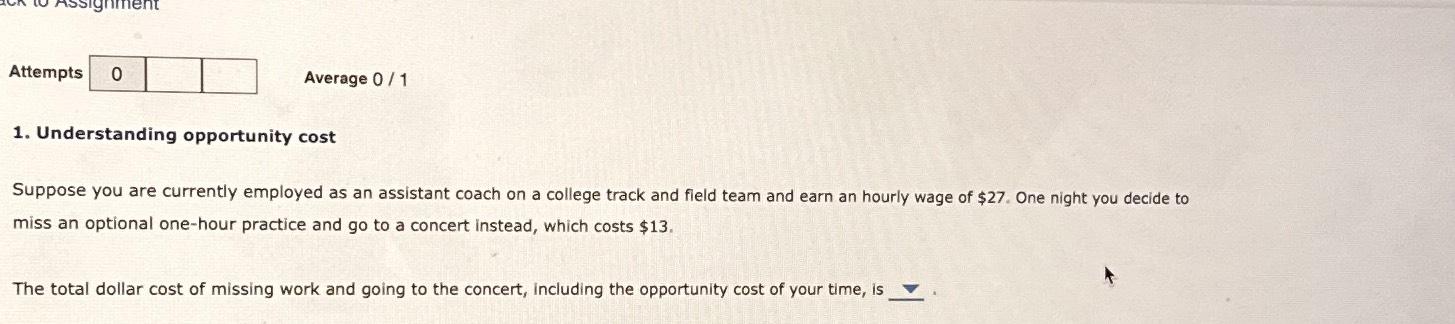 Solved Attempts\table[[0,,]]Average 01Understanding | Chegg.com