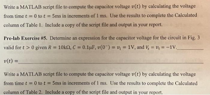 Solved Write a MATLAB script file to compute the capacitor | Chegg.com