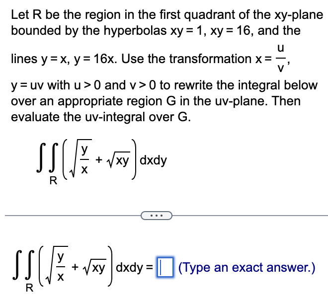 Solved Let R ﻿be the region in the first quadrant of the | Chegg.com