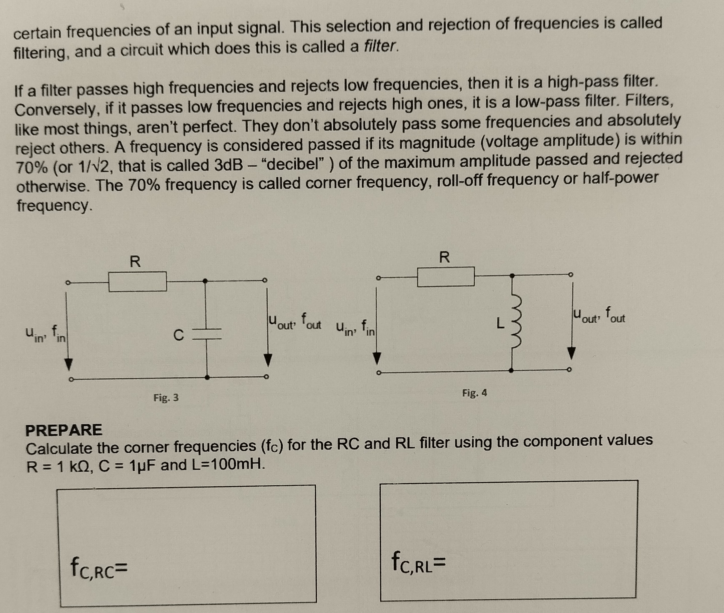 Solved certain frequencies of an input signal. This | Chegg.com