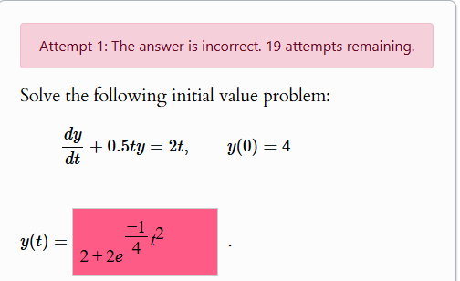 Solved Attempt 1: The answer is ﻿incorrect. 19 ﻿attempts | Chegg.com