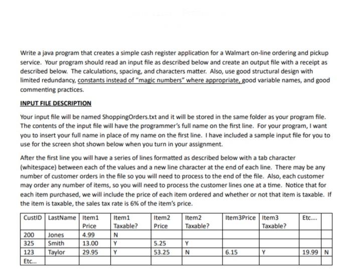 Solved Write a java program that creates a simple cash | Chegg.com