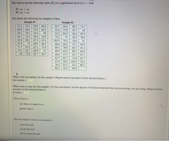 Solved As such, the final conclusion is that... There is | Chegg.com
