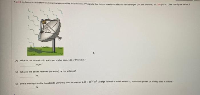 Solved (a) What is the intensity (in watts per meter | Chegg.com