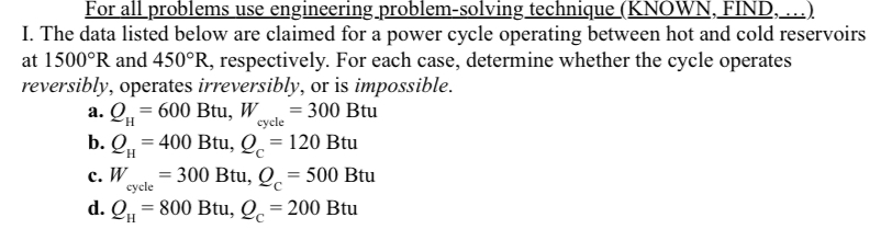 Solved For all problems use engineeringproblem-solving | Chegg.com