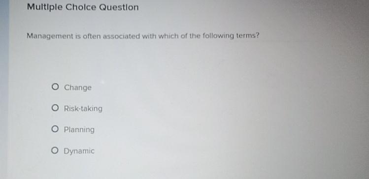 Solved Multiple Cholce QuestionManagement is often | Chegg.com