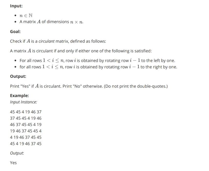 Solved The allowed libraries are stdio.h, stdbool.h, and | Chegg.com