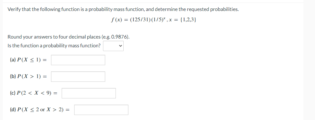 Solved Verify that the following function is a probability | Chegg.com