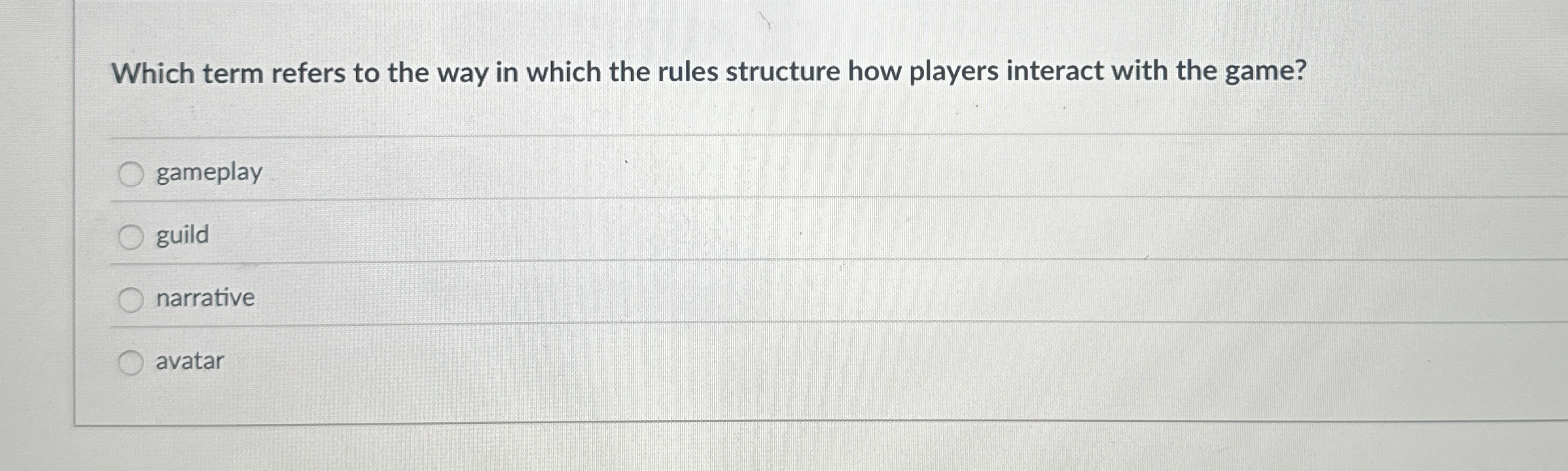 Solved Which term refers to the way in which the rules | Chegg.com