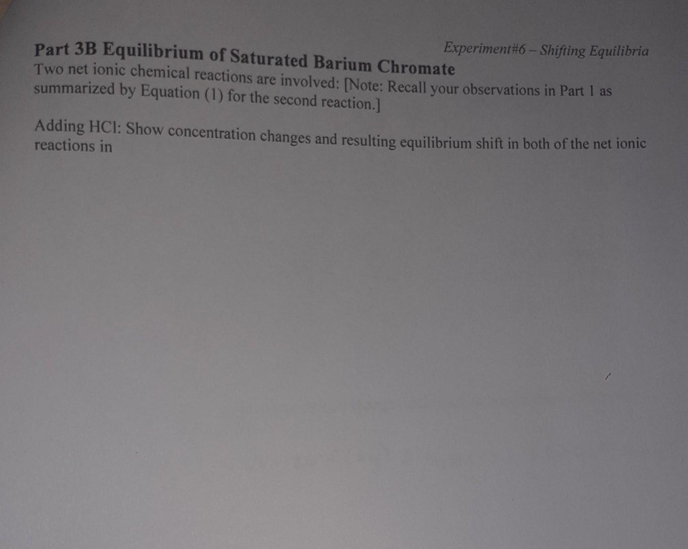 Solved Part 3 A Equilibrium of Saturated Sodium Chloride | Chegg.com