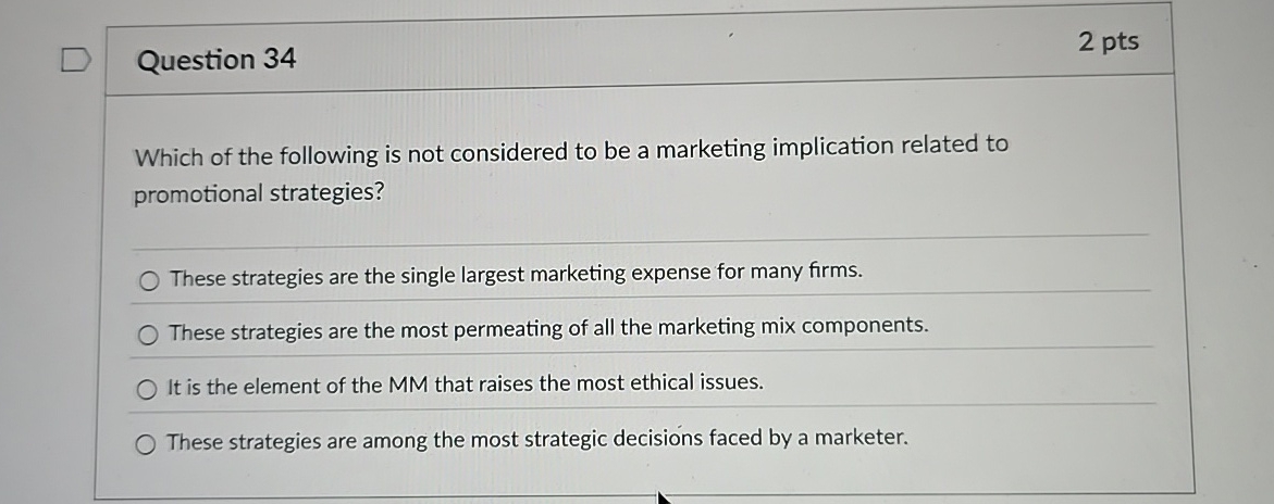 Solved Question 342 ﻿ptsWhich of the following is not | Chegg.com