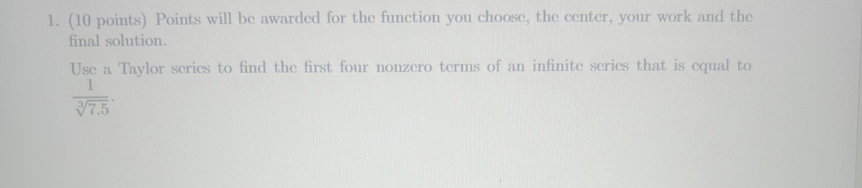 Solved (Please Show All Calculations) ﻿Points will be | Chegg.com