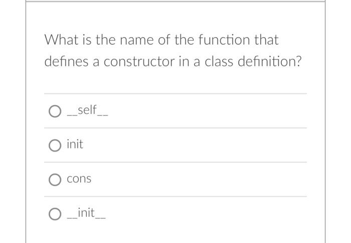 Solved What is the name of the function that defines a | Chegg.com