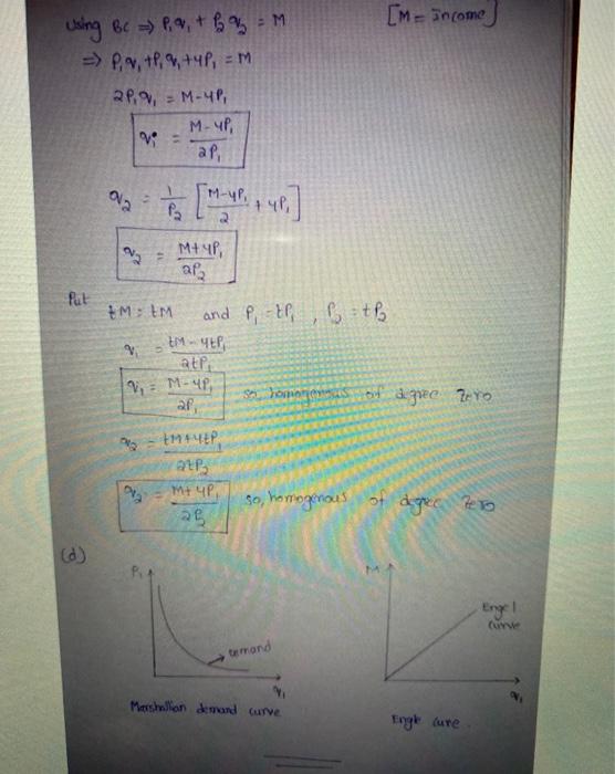 2. Given the ordinal utility function of an | Chegg.com