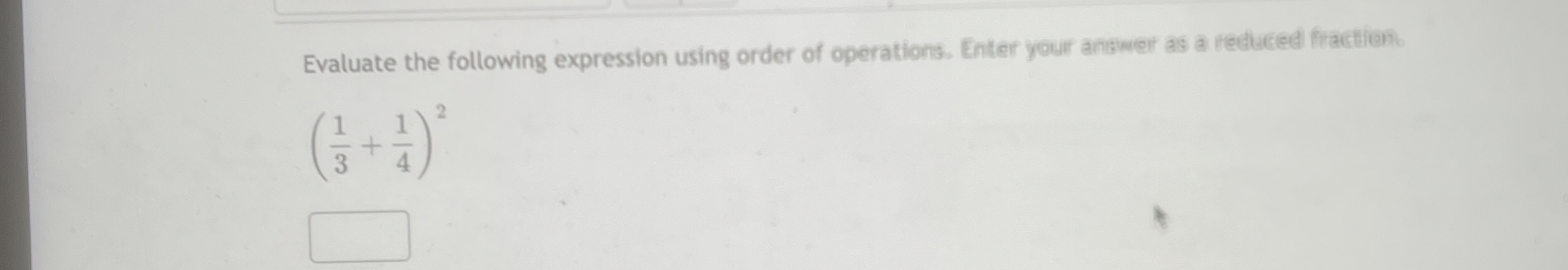 Solved Evaluate the following expression using order of | Chegg.com