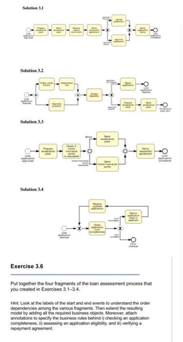 Solution 3,4 Exercise 3.6 Put together the four | Chegg.com