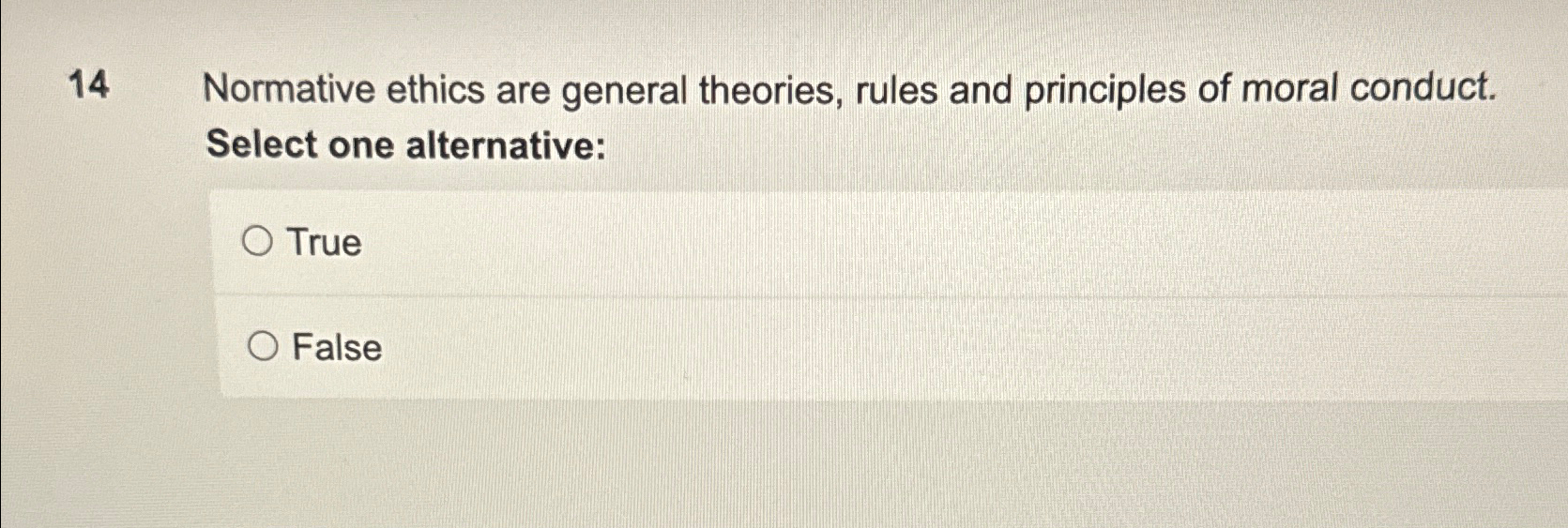 Solved 14 ﻿Normative ethics are general theories, rules and | Chegg.com