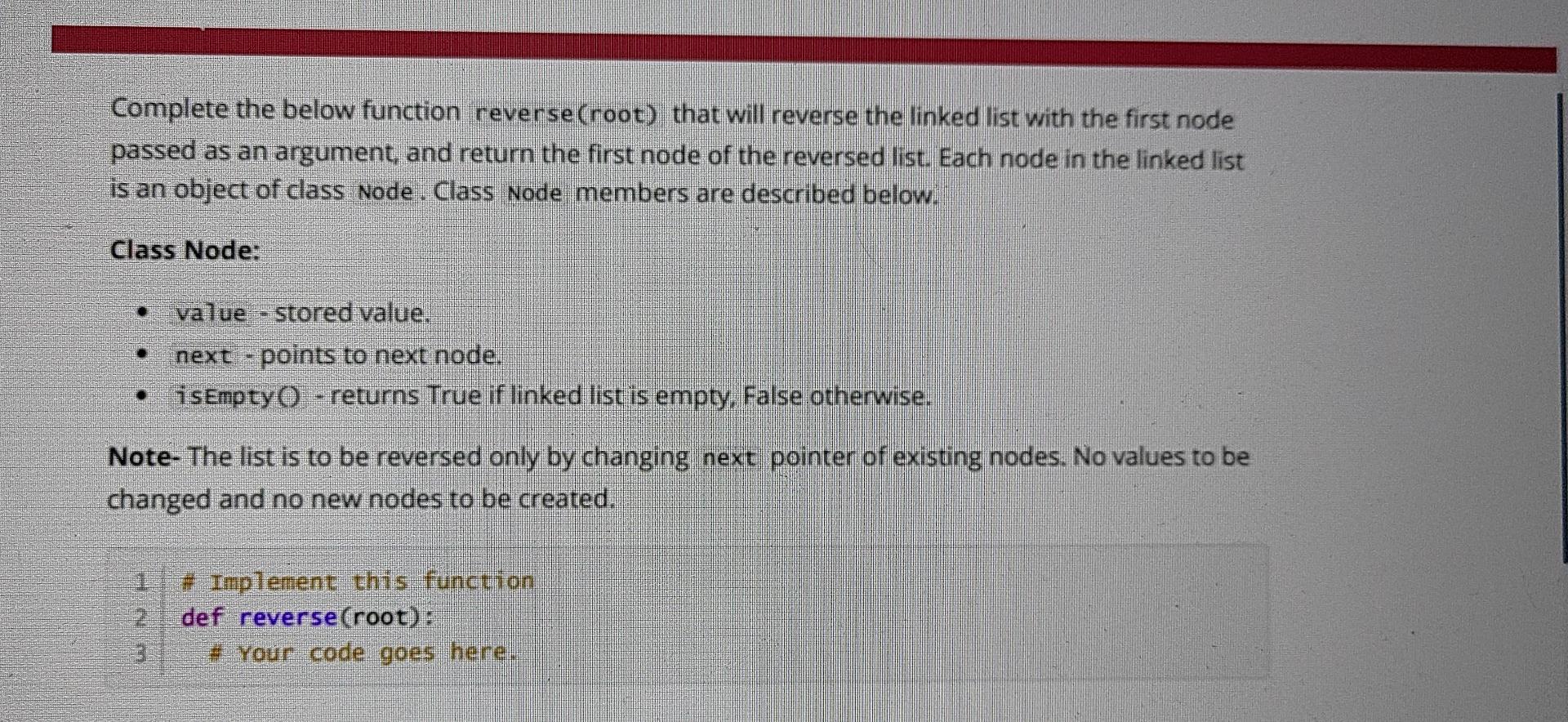 Solved Complete the below function reverse(root) that will | Chegg.com
