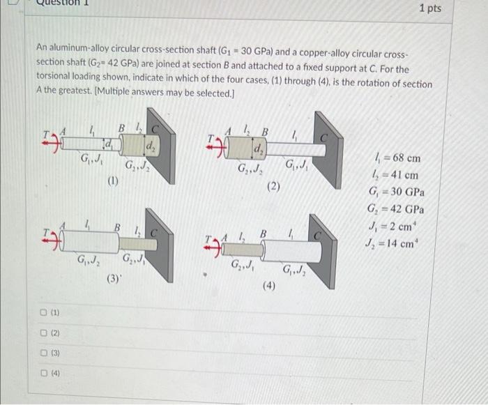 Solved Solid cylindrical shafts AB and CD are connected by | Chegg.com