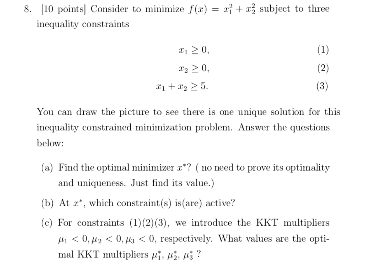 Solved onsideee there is one unique solution for this | Chegg.com
