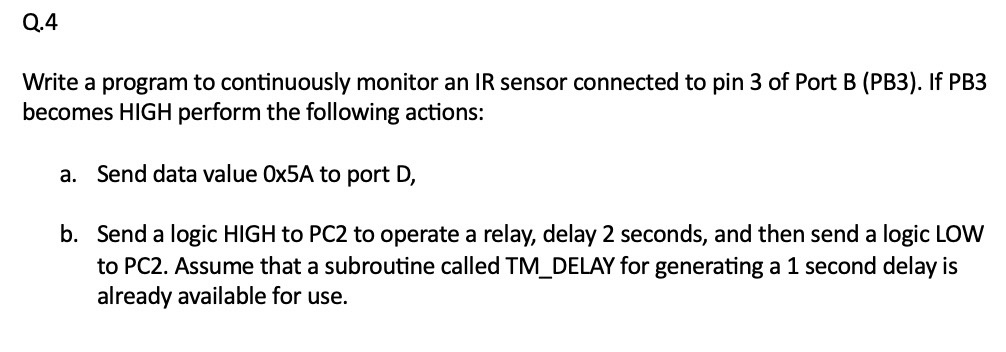 Use assembly language its a microntroller course | Chegg.com