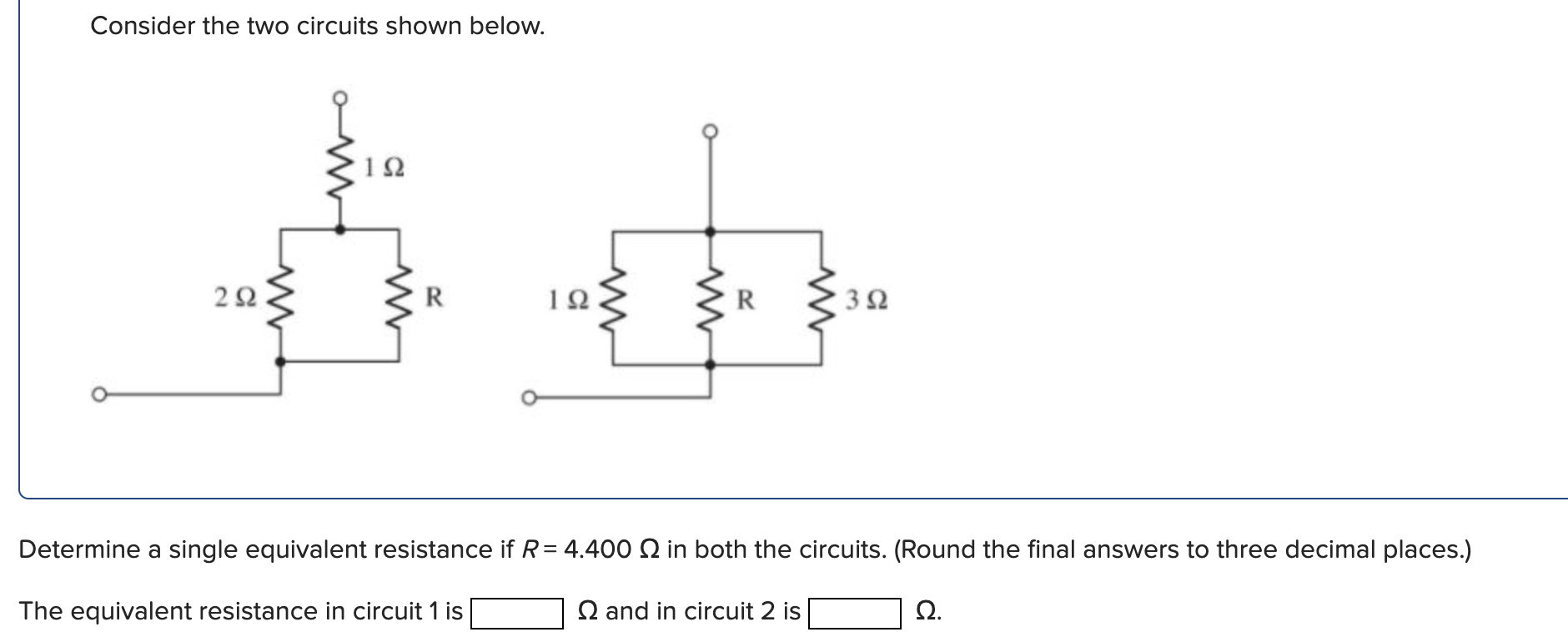 Solved PLEASE HELP ASAP!!Consider the two circuits shown | Chegg.com