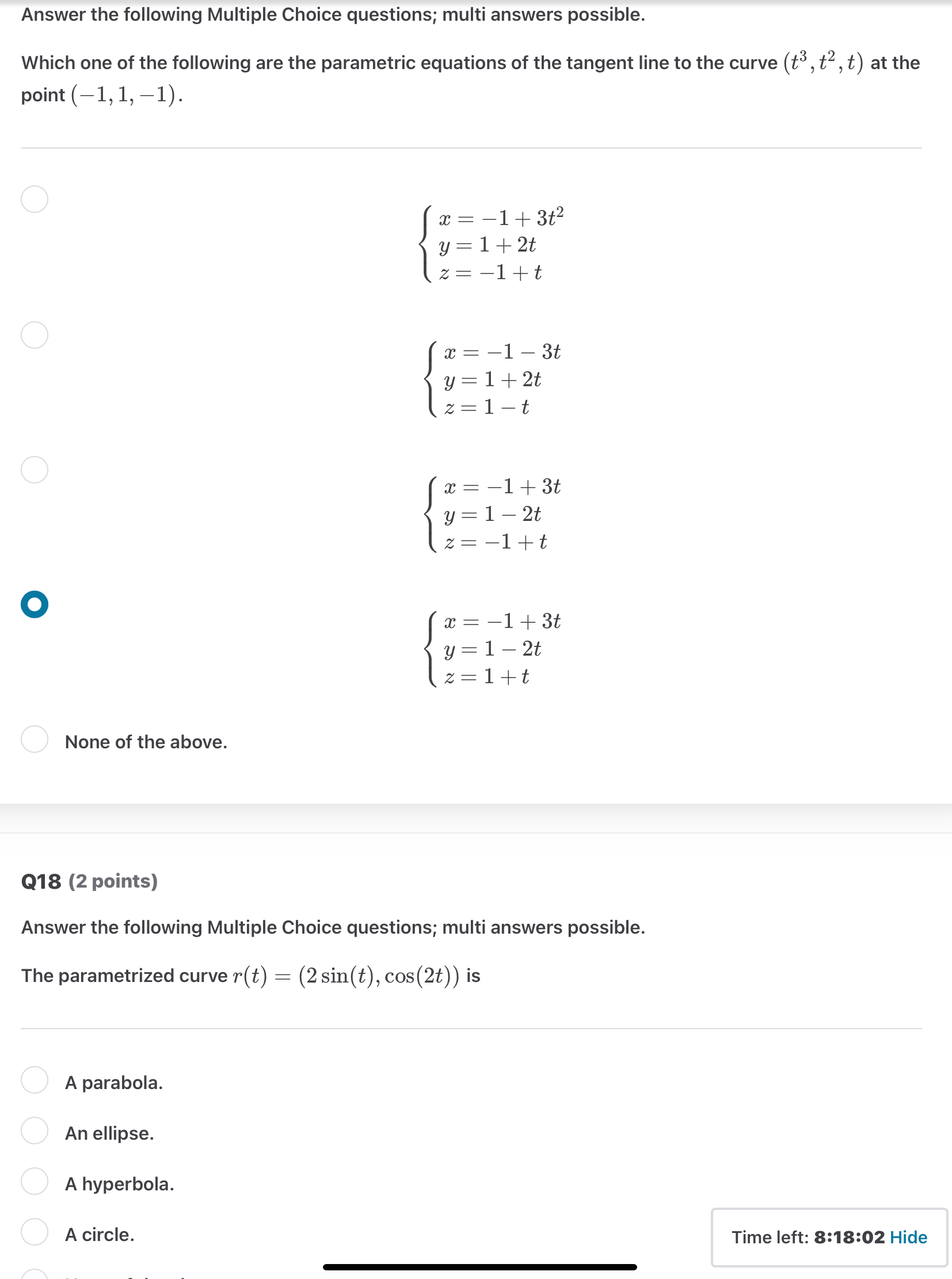 Solved expert Answer the following Multiple Choice | Chegg.com