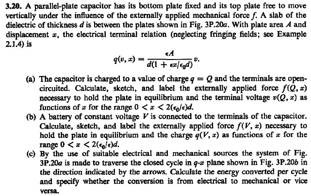 Solved 3.20. A parallel-plate capacitor has its bottom plate | Chegg.com
